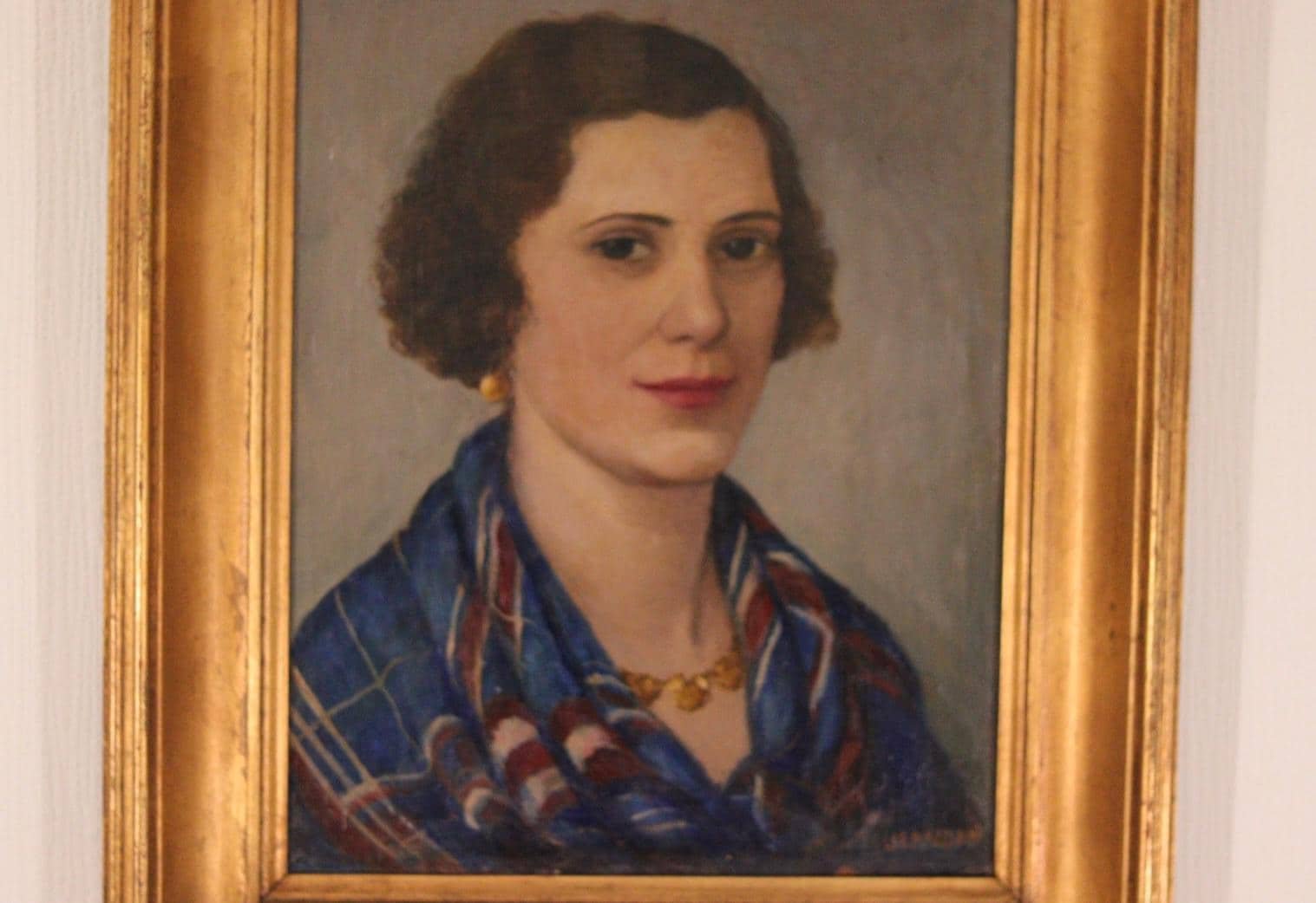 Maj Jerndahl, Portrait of Lilly Lundberg, 1930, Oil on Panel, Framed ...
