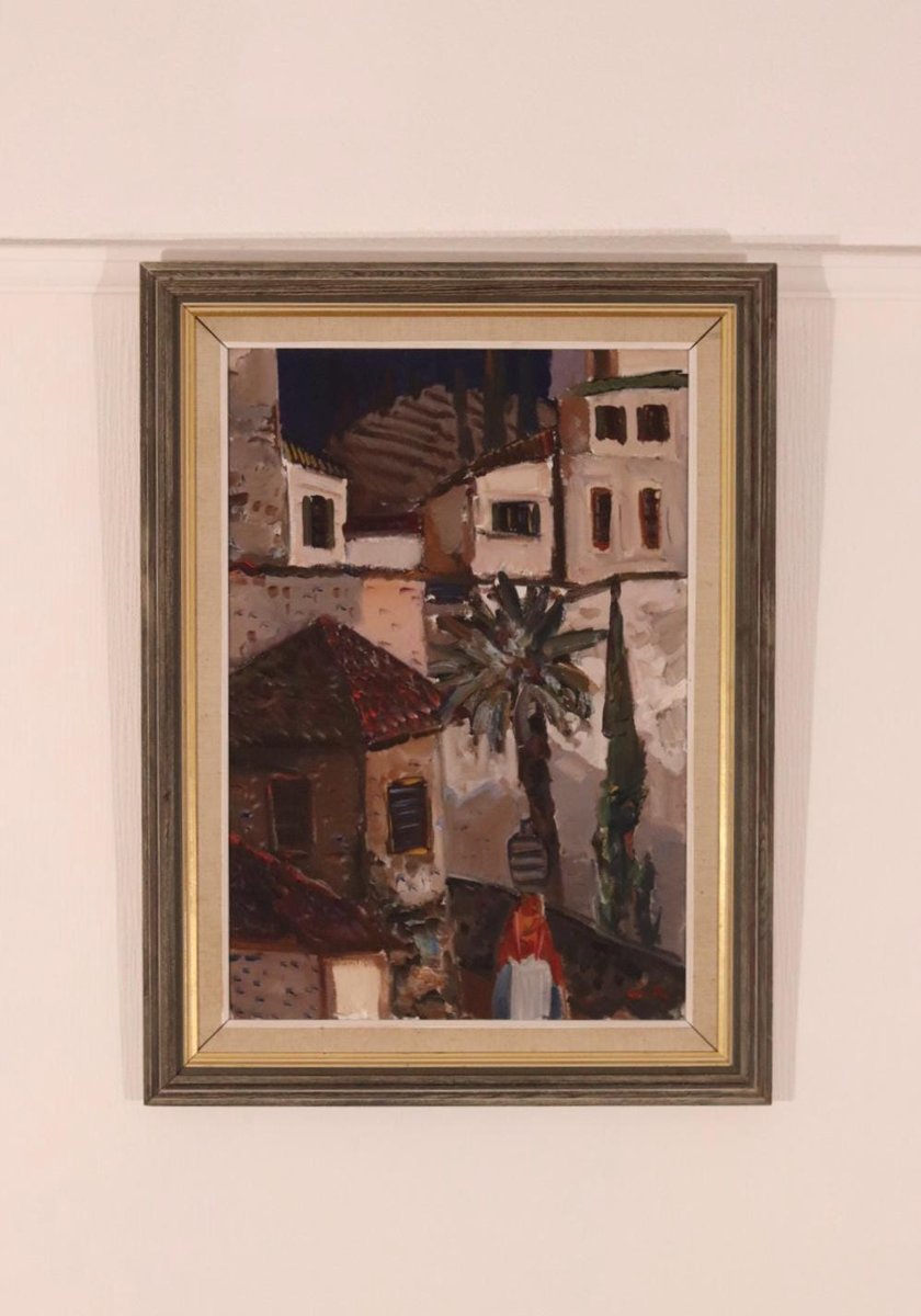 Eric Lo, Southern Street, 1960s, Oil on Canvas, Framed for sale at Pamono