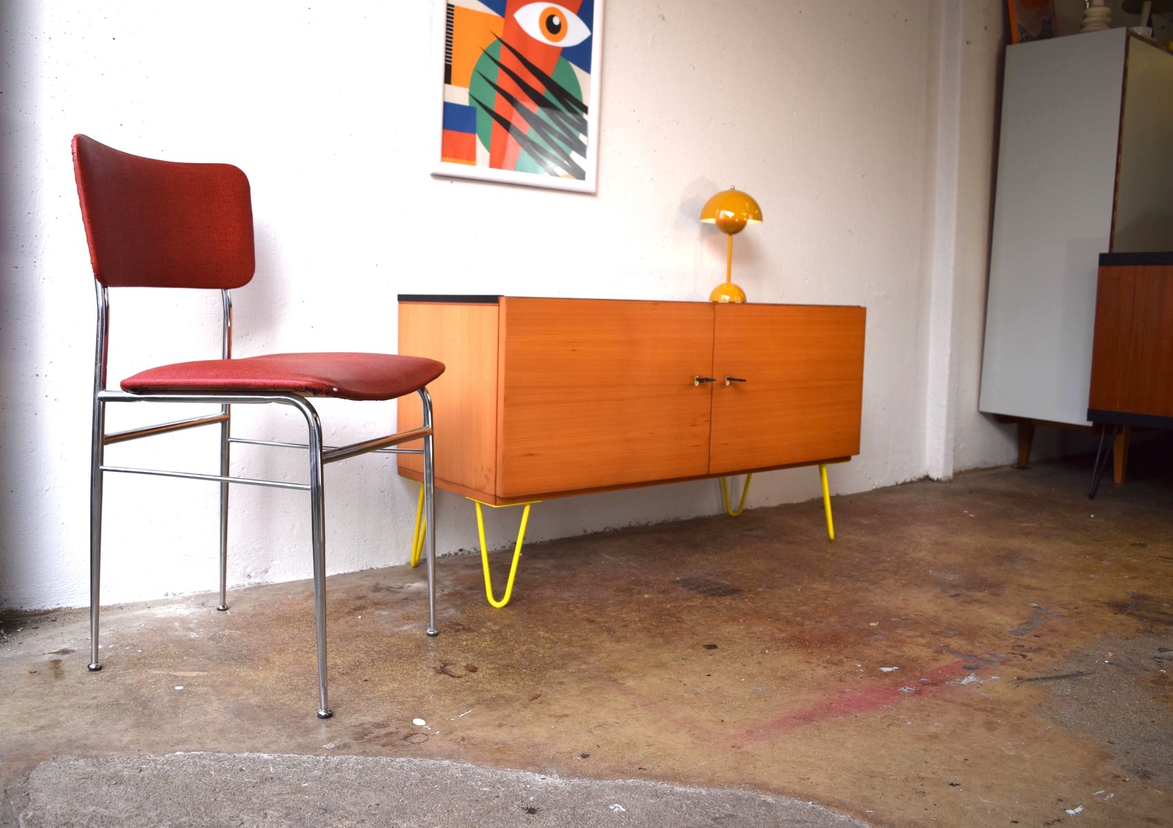 Small Vintage Sideboard in Ash, 1960s for sale at Pamono