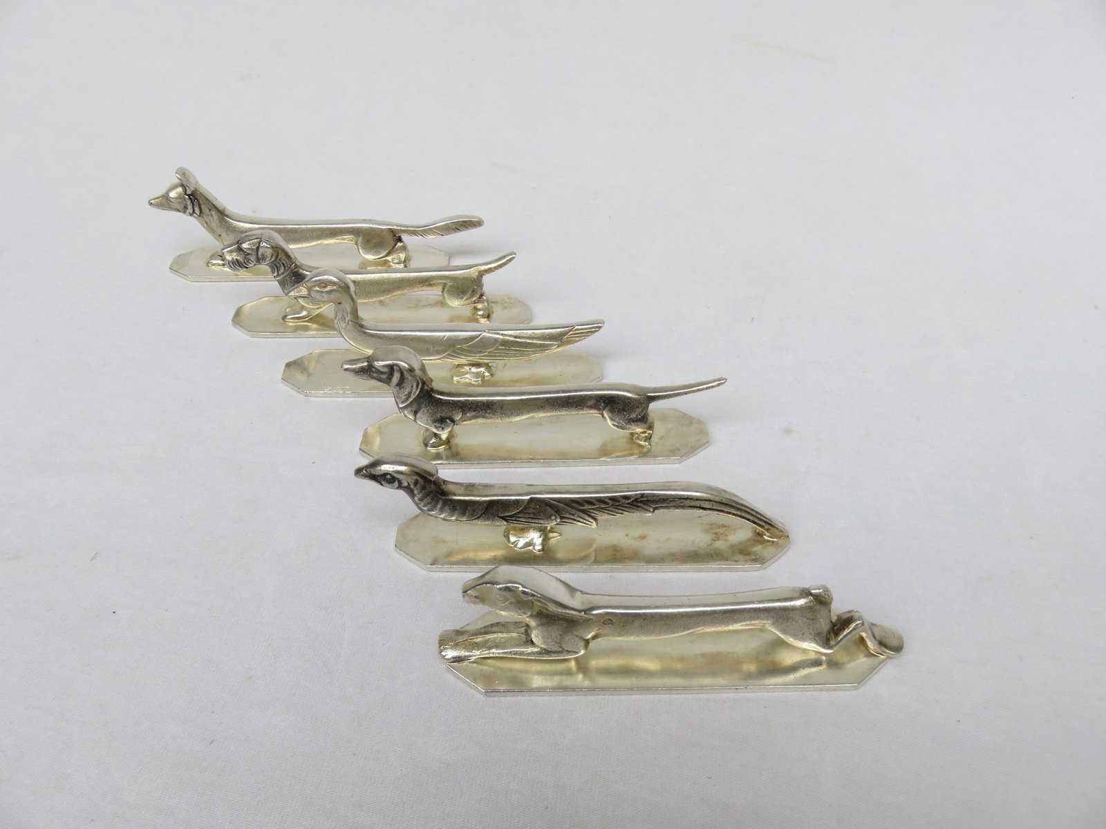 Silver-Plated Knife Rests from Wiskemann, 1890s, Set of 6 for sale at ...