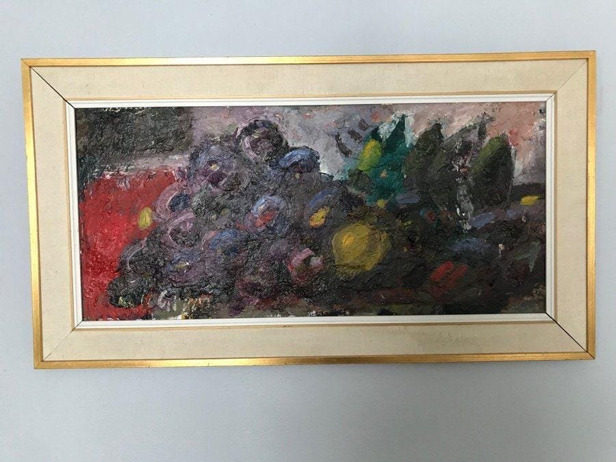 Kulo Green, Still Life: Grapes, 1960s, Oil on Canvas, Framed for sale at Pamono