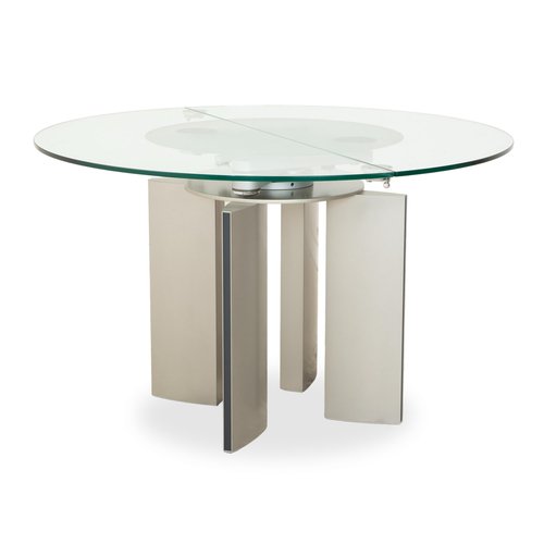 Extendable Glass Dining Table from Ronald Schmitt for sale at Pamono