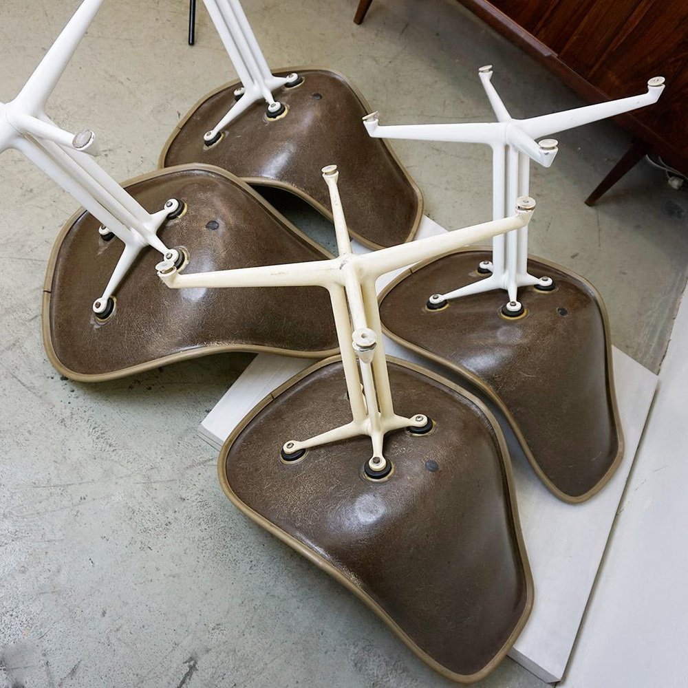 Sedie La Fonda di Charles & Ray Eames per Herman Miller, anni '60, set ...