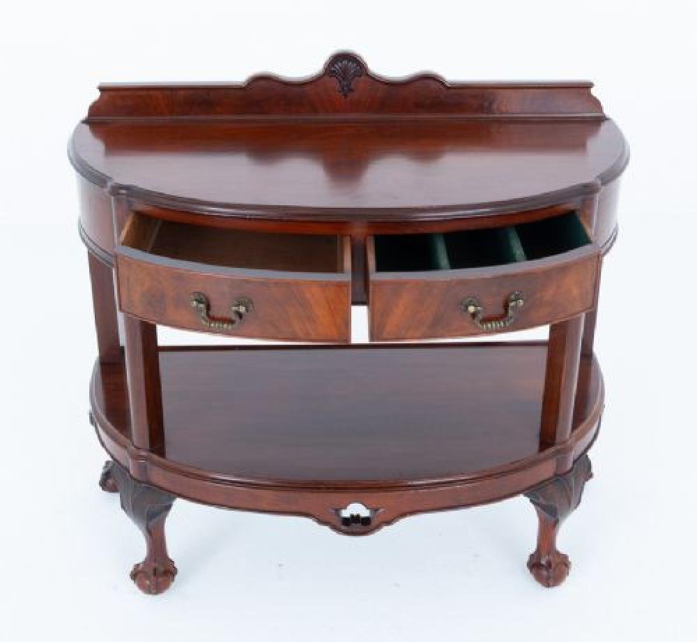 Chippendale Sideboard Mahogany Server Ball and Claw Feet 1900, 1890s ...