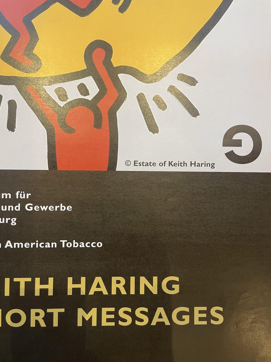 Short Messages Exhibition Poster after Keith Haring, Museum für Kunst ...