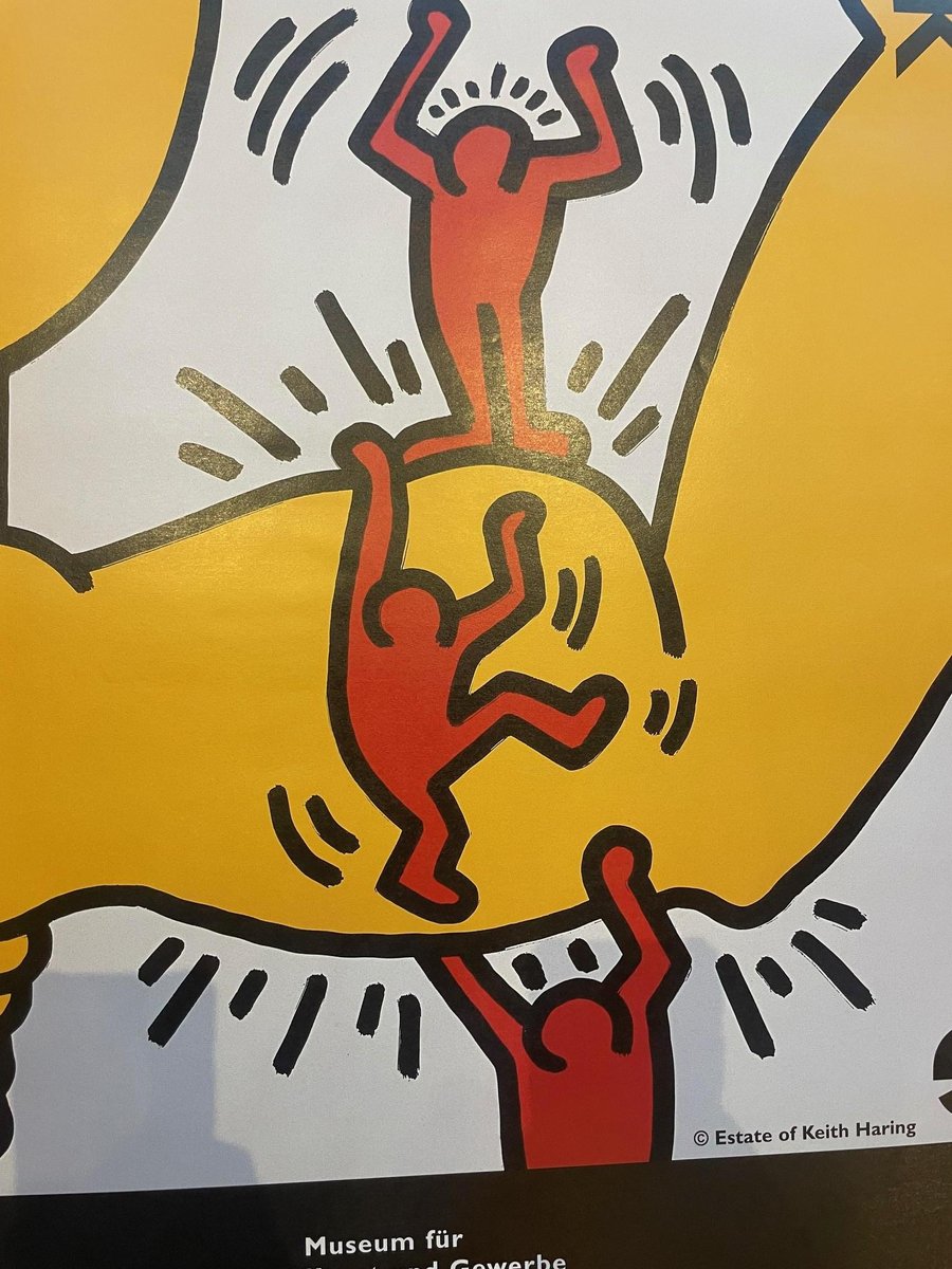 Short Messages Exhibition Poster after Keith Haring, Museum für Kunst ...