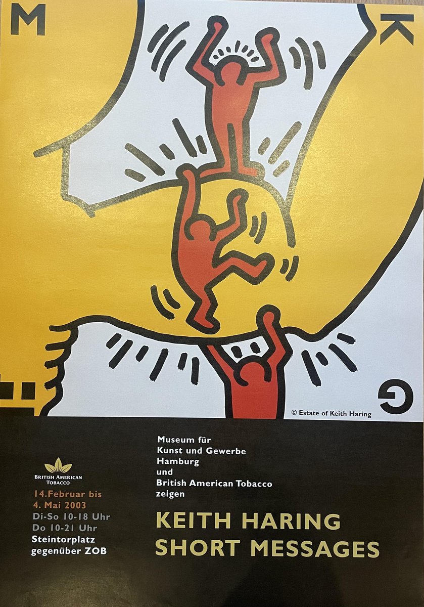 Short Messages Exhibition Poster after Keith Haring, Museum für Kunst ...