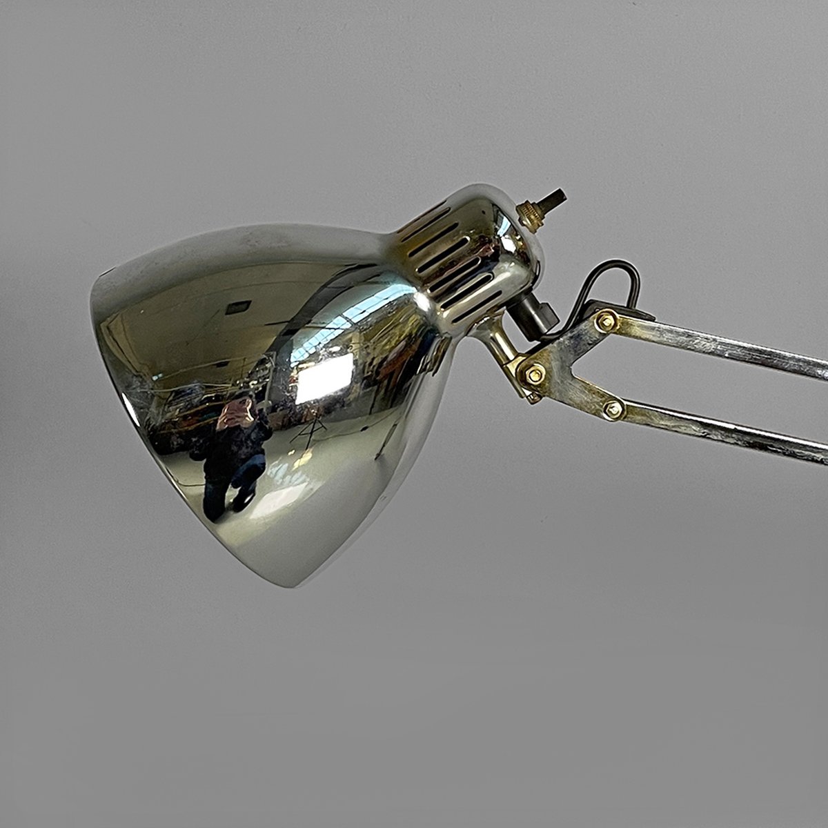 Naska Loris Adjustable Wall Clamp Lamp in Metal by Jac Jacobsen for ...