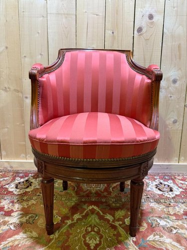 Louis XVI Lounge Chair in Solid Wood for sale at Pamono