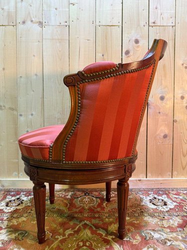 Louis XVI Lounge Chair in Solid Wood for sale at Pamono