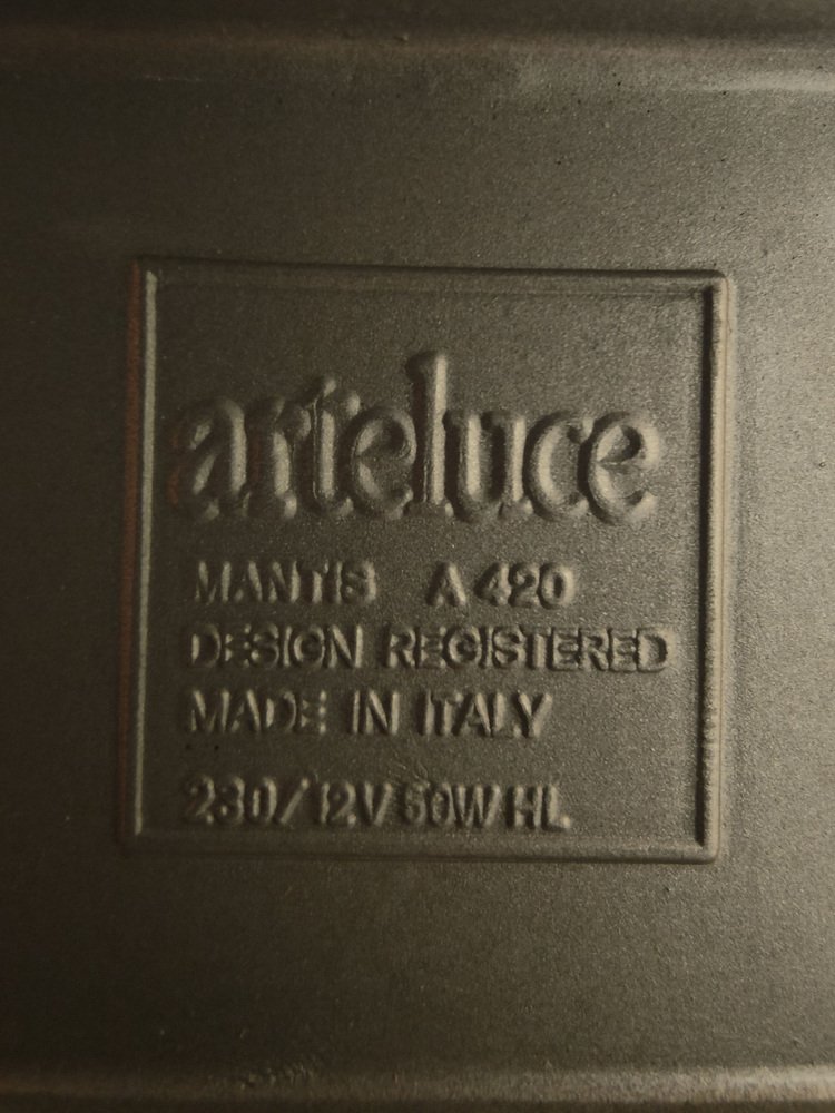 Mantis Lampe von Perry King & Santiago Miranda für Arteluce, 1970er bei ...