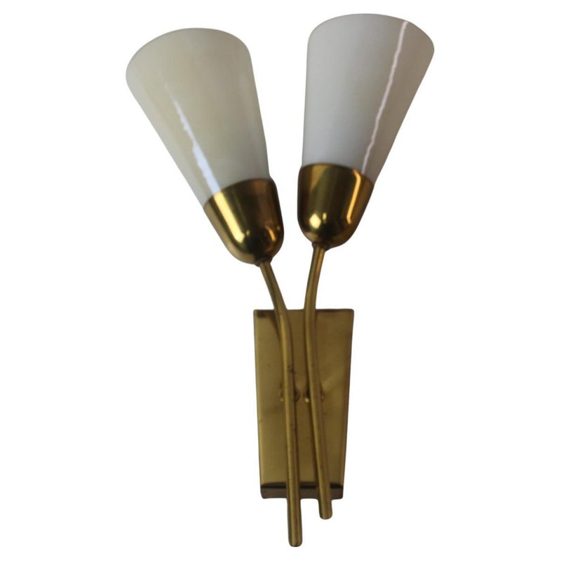 Applique Murale Vintage par Kamenický enov, Tchécoslovaquie, 1960s en ...