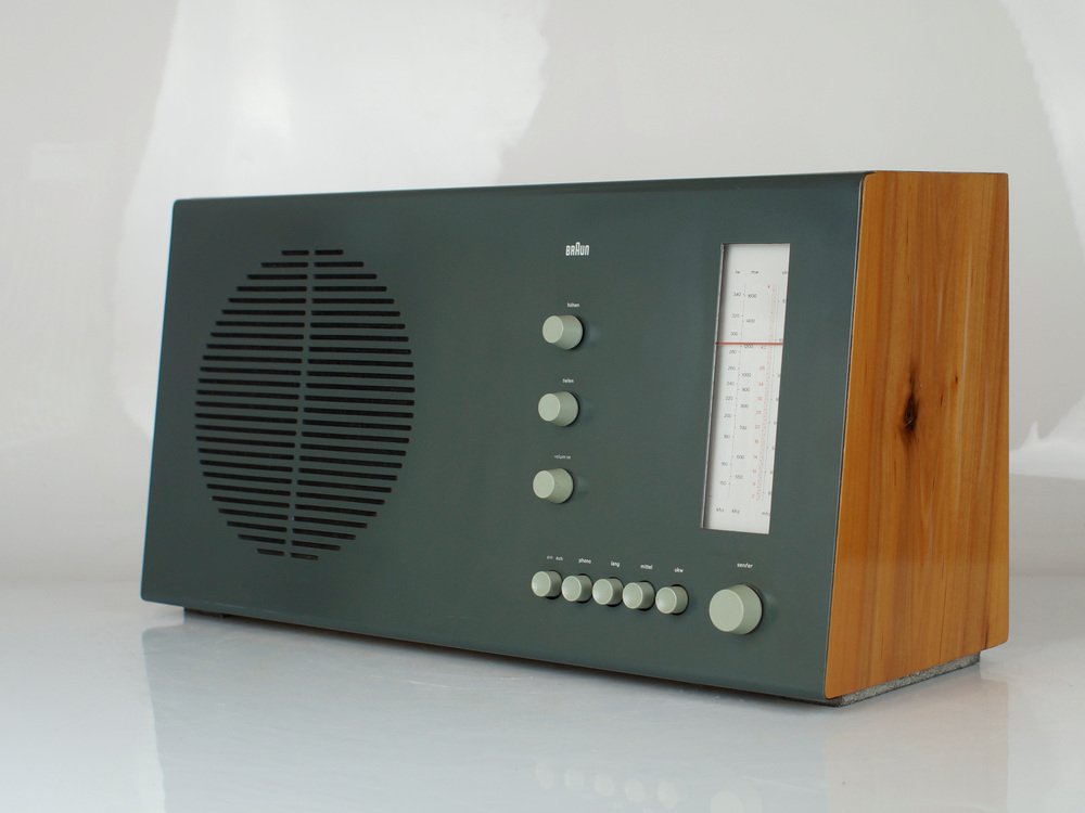 Radio Tube Braun RT20 par Dieter Rams, 1960s en vente sur Pamono