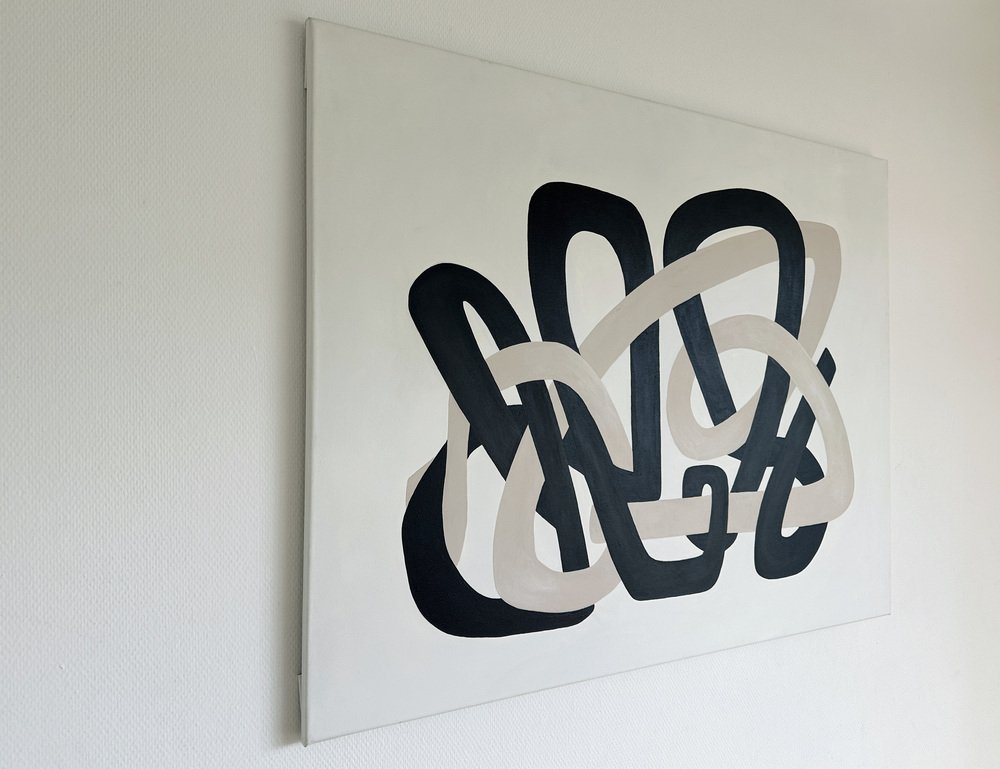 Amanda Andersen, Strings I: Acrylic Painting on Canvas, 2025 in vendita ...
