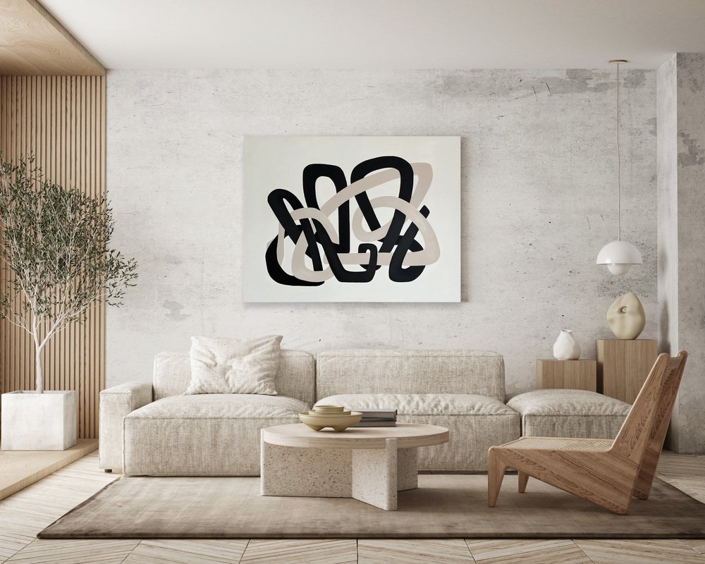 Amanda Andersen, Strings I: Acrylic Painting on Canvas, 2025 in vendita ...