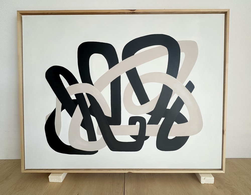 Amanda Andersen, Strings I: Acrylmalerei auf Leinwand, 2025 bei Pamono ...