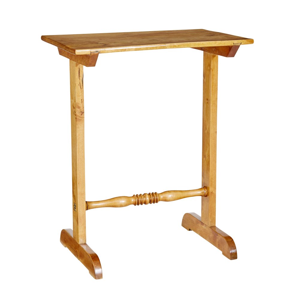 Swedish Birch Side Table, 1900 for sale at Pamono