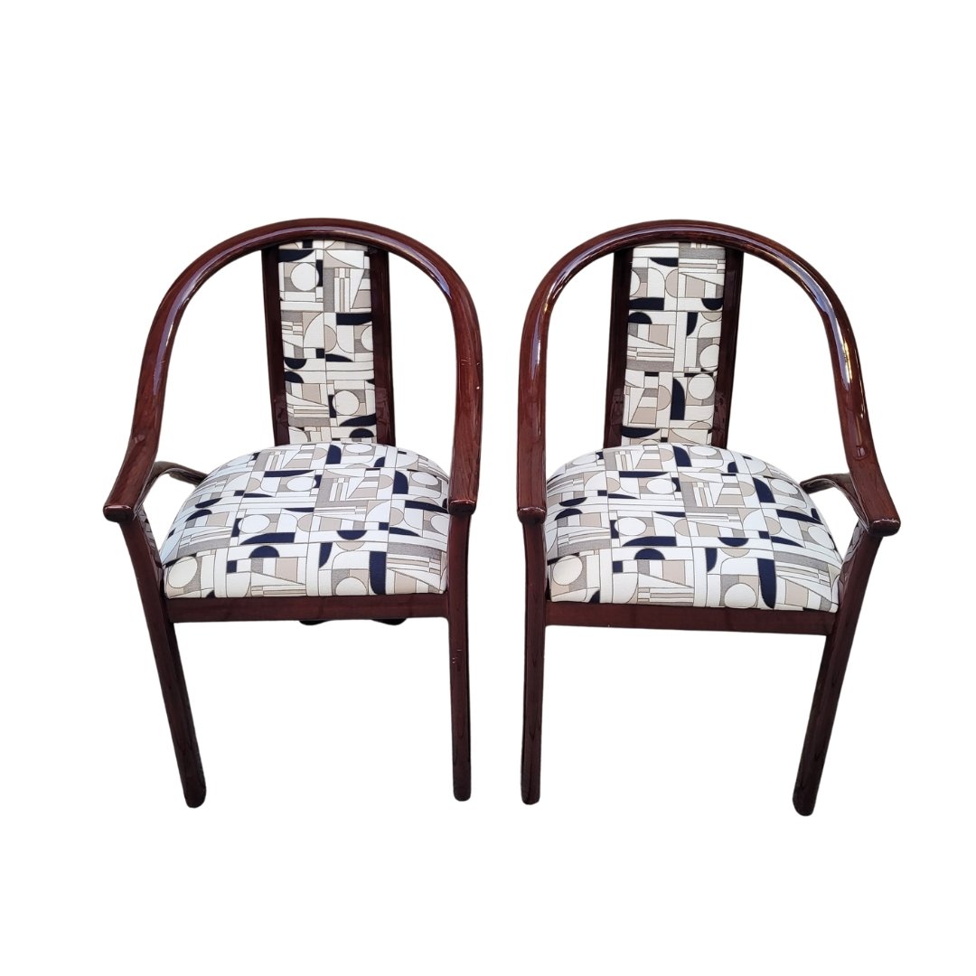 Art Deco Chairs Upholstered in Euphoria Cubista, Misia Paris, France, 1970s, Set of 4 for sale ...