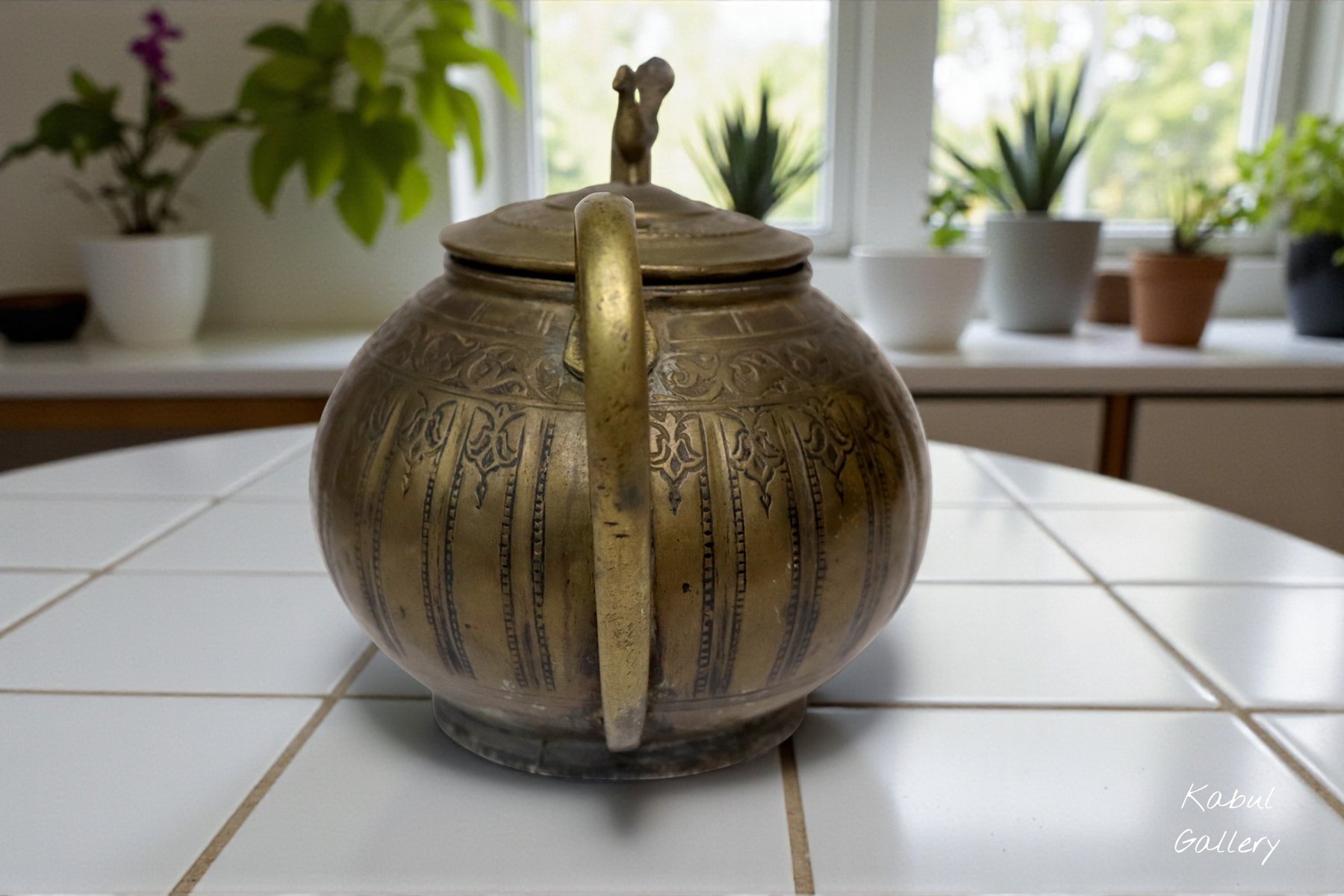 Vintage Islamic Brass Teapot Bukhara, 1930s for sale at Pamono