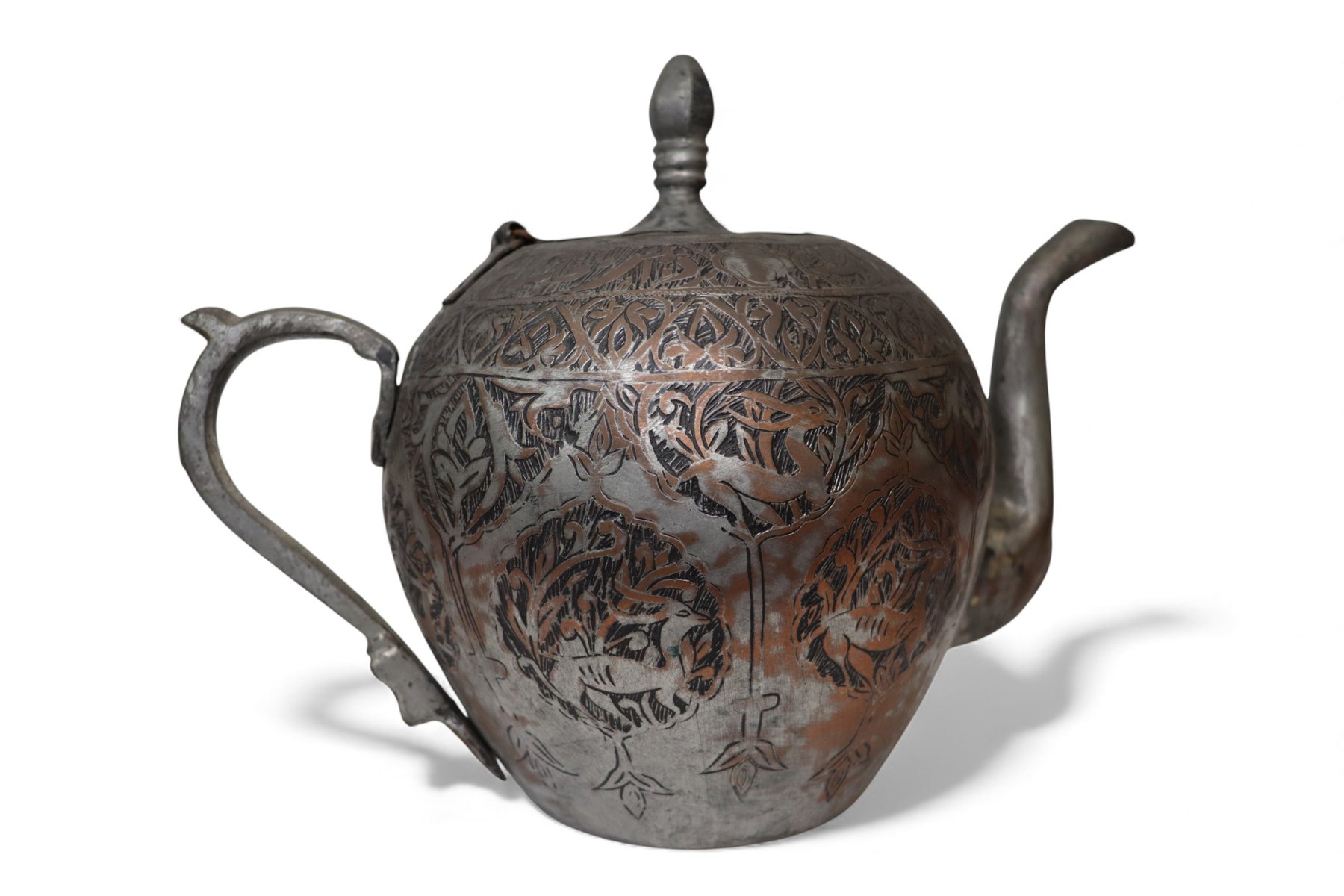 Vintage Islamic Copper Teapot Bukhara, 1930s for sale at Pamono