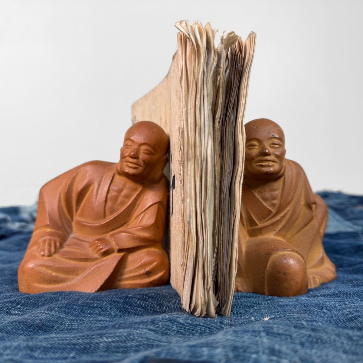 Japanese Buddhist Monks Stone Letter Holder, 1970s, Set of 2 for sale ...