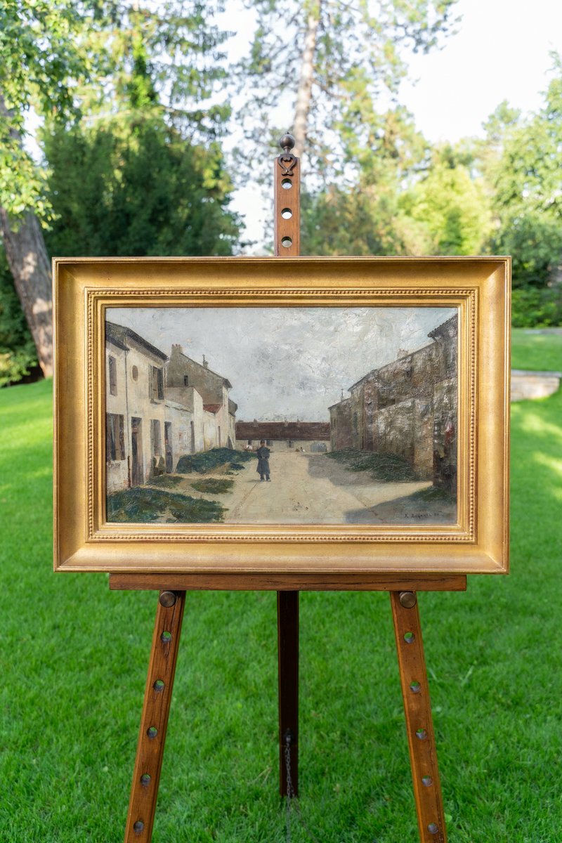 Émile Bugarel, Straßenszene, Öl auf Leinwand, Gerahmt bei Pamono kaufen