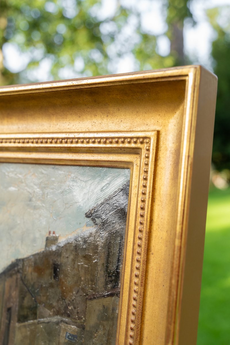 Émile Bugarel, Straßenszene, Öl auf Leinwand, Gerahmt bei Pamono kaufen