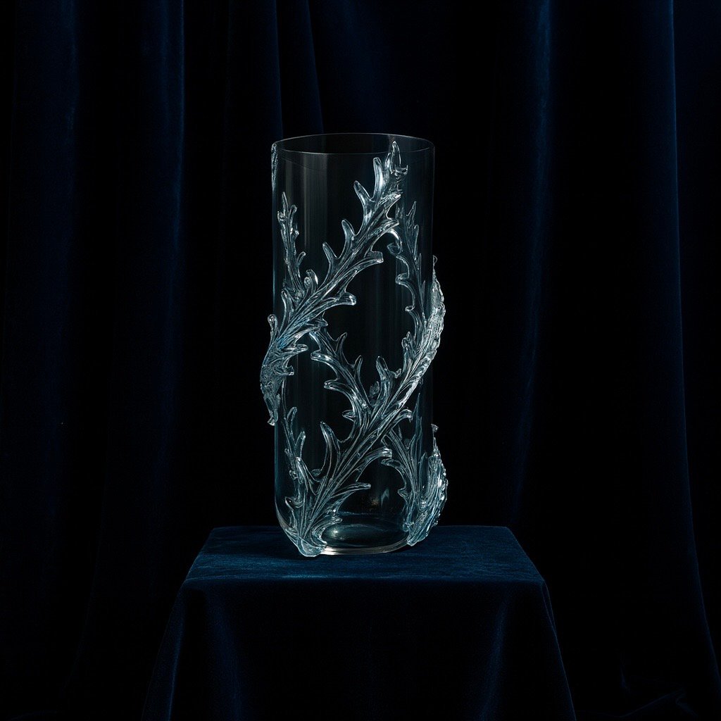 Monumental Piumato Vase from Barovier E Toso, 1940s for sale at Pamono