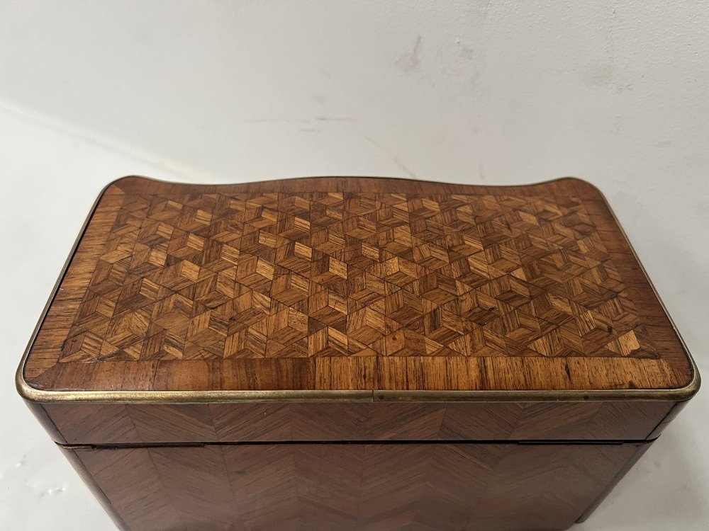 Napoleon Style Marquetry Jewelry Box, 19th Century for sale at Pamono