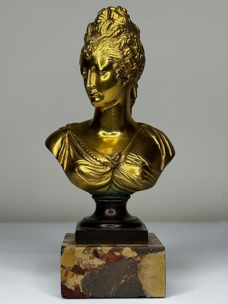 After Mathurin Moreau, Parisian Belle Époque Bust of Marie Antoinette ...