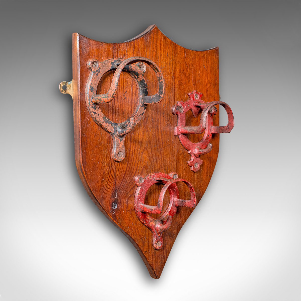 Antique Victorian Scottish Equestrian Yard Hanging Shield in Pine ...