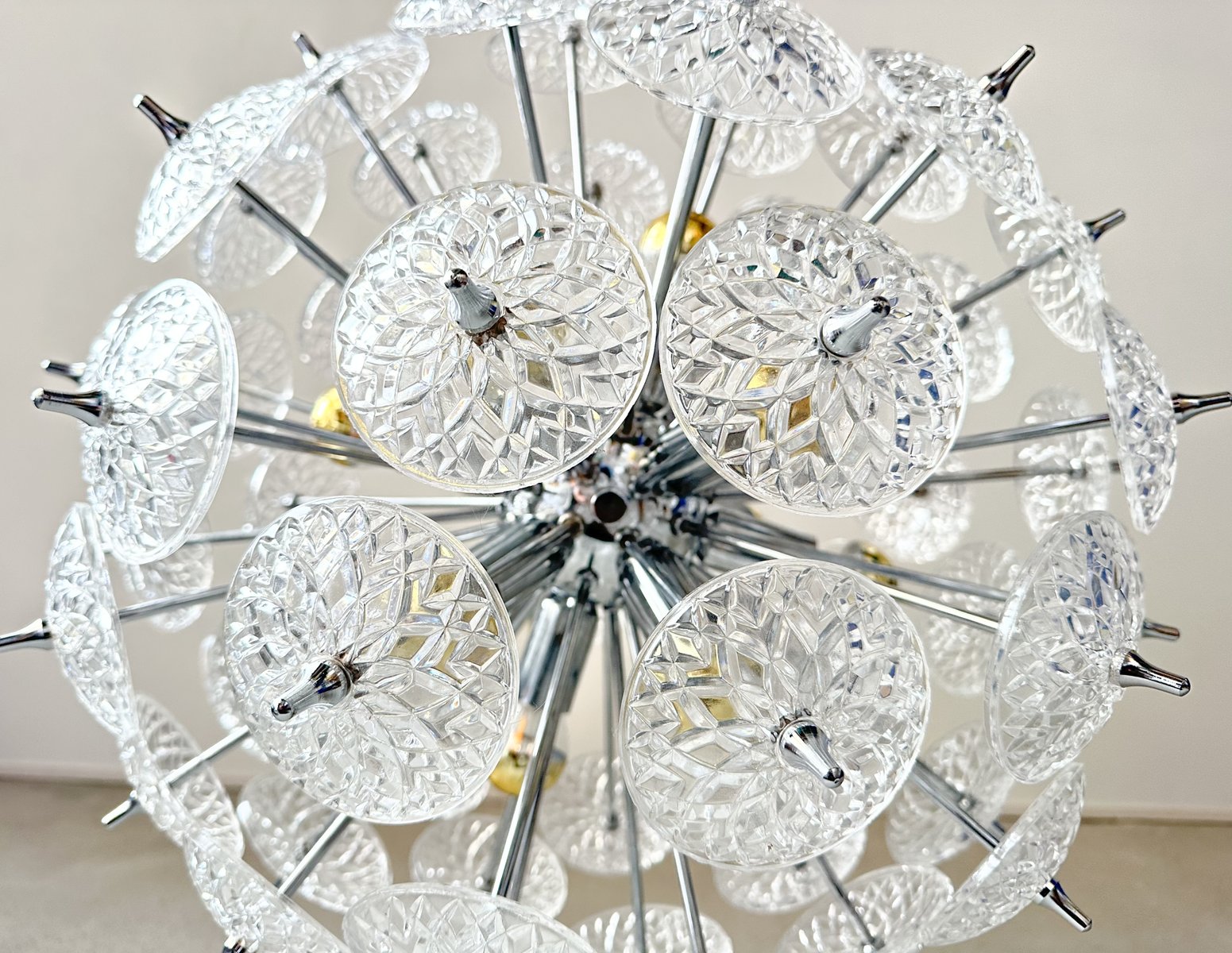 Vintage Sputnik Chandelier, 1970s for sale at Pamono