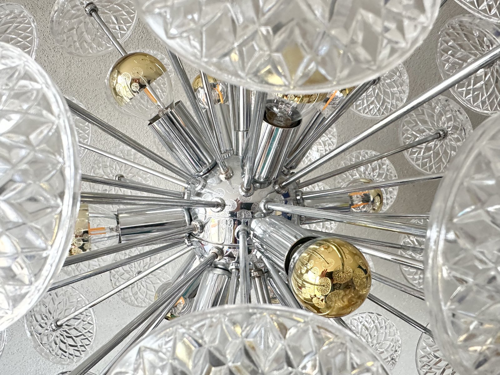 Vintage Sputnik Chandelier, 1970s for sale at Pamono