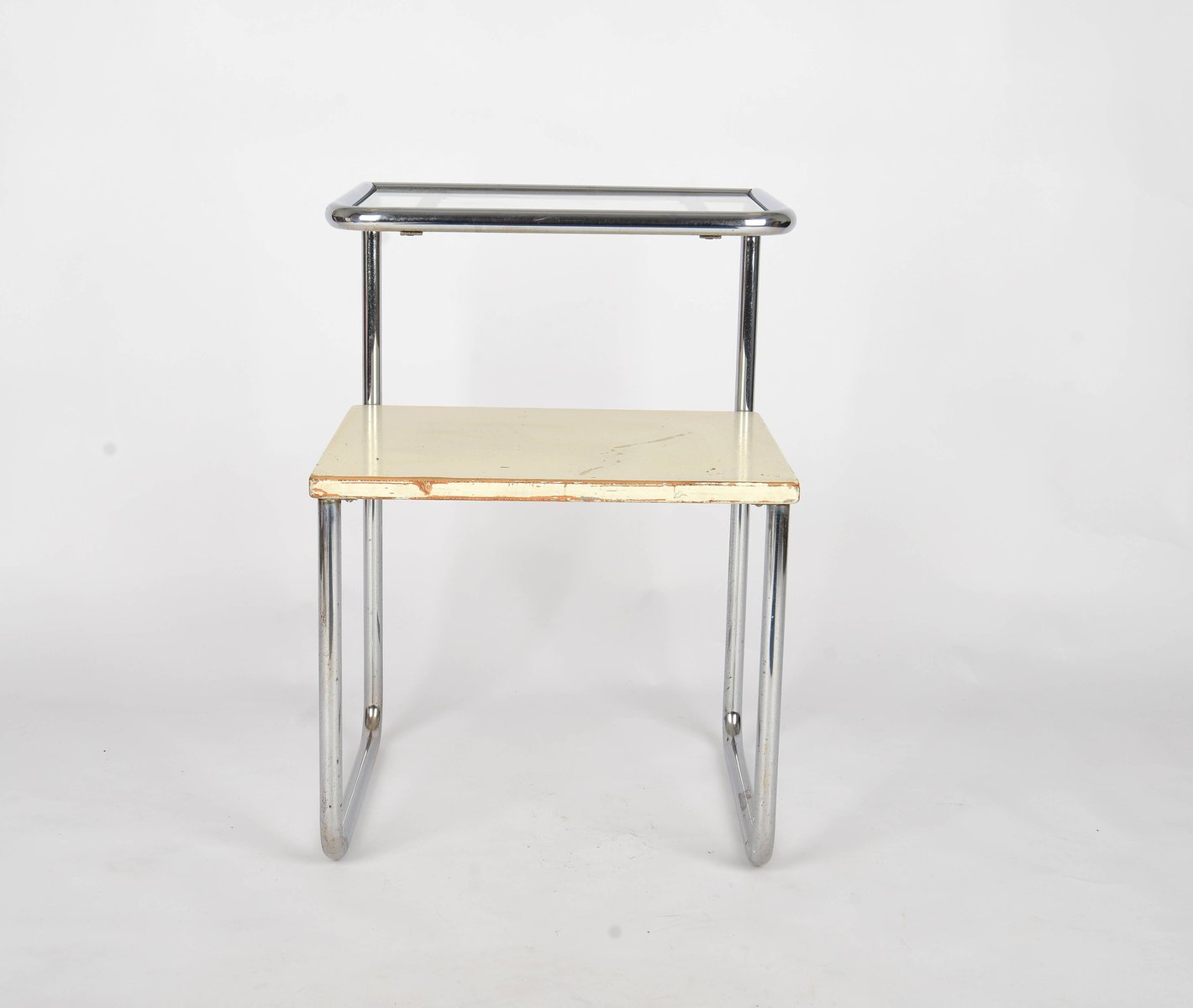 Bauhaus Bedside Table in Tubular Steel, 1930s for sale at Pamono