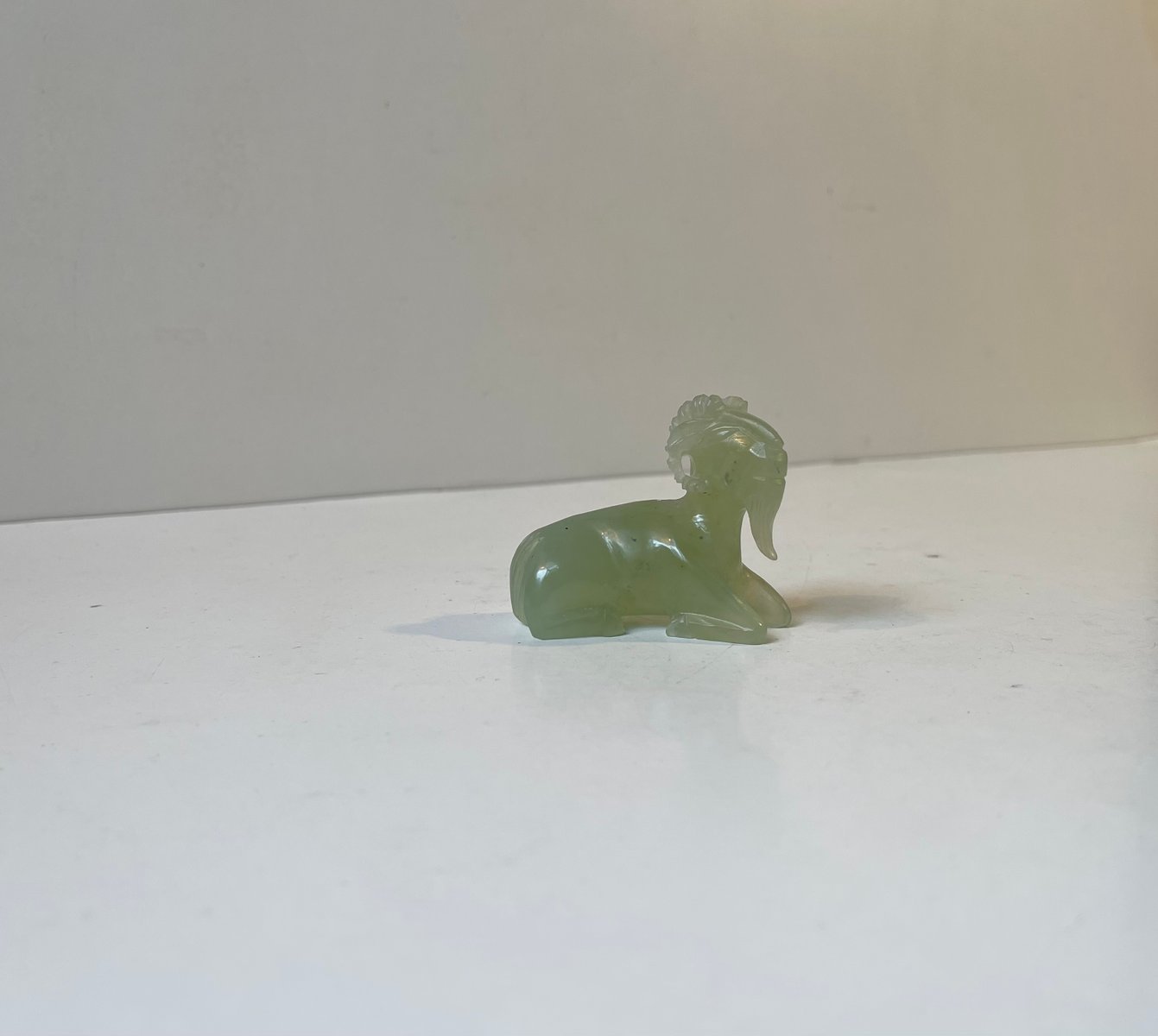 Vintage The Devils Pet Goat Figurine in Jade Stone, 1970s for sale at ...