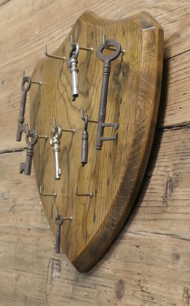 Shield Hotel Reception Key Board in Oak, 1960 for sale at Pamono