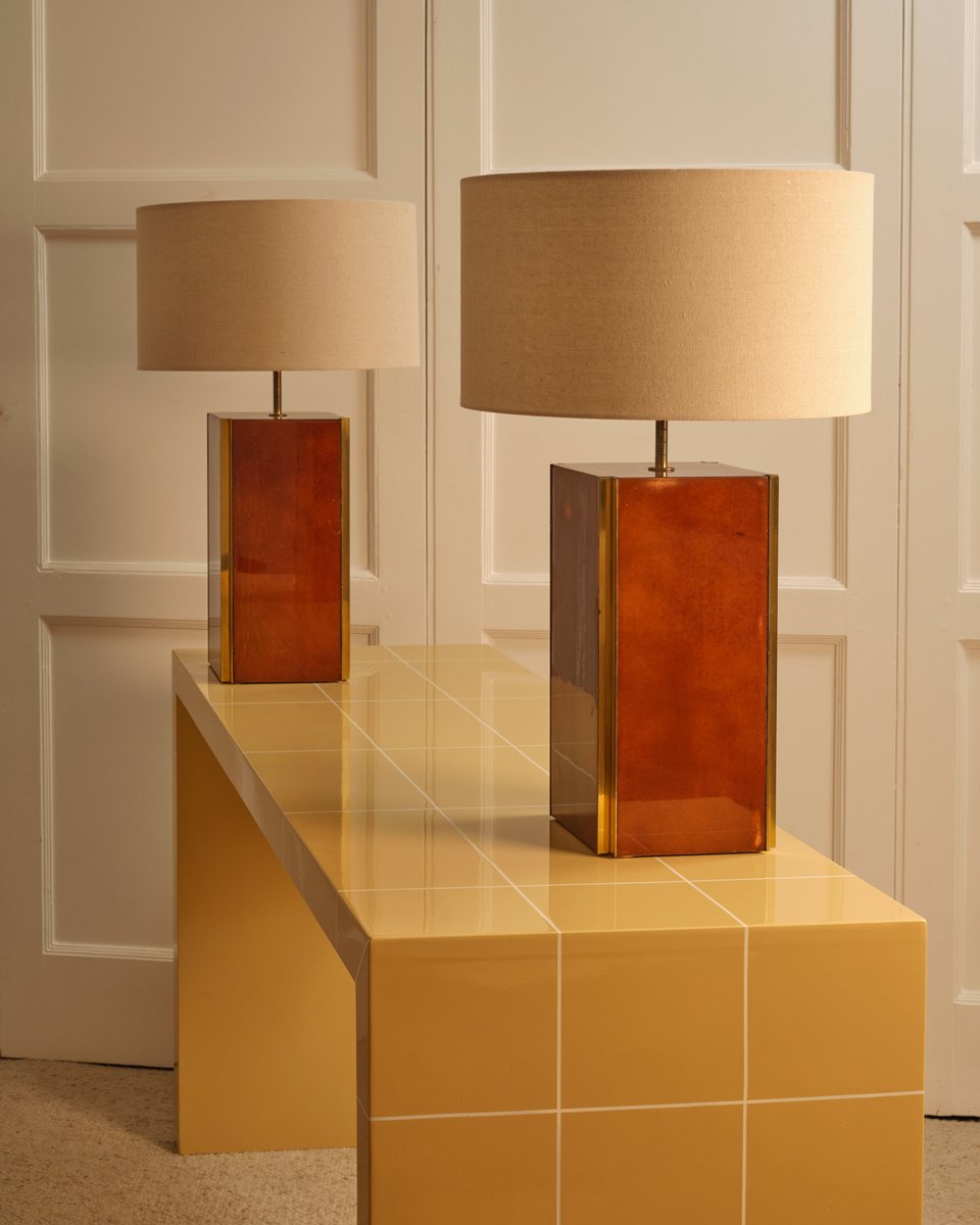 Italian Lamps, 1970s, Set of 2 for sale at Pamono