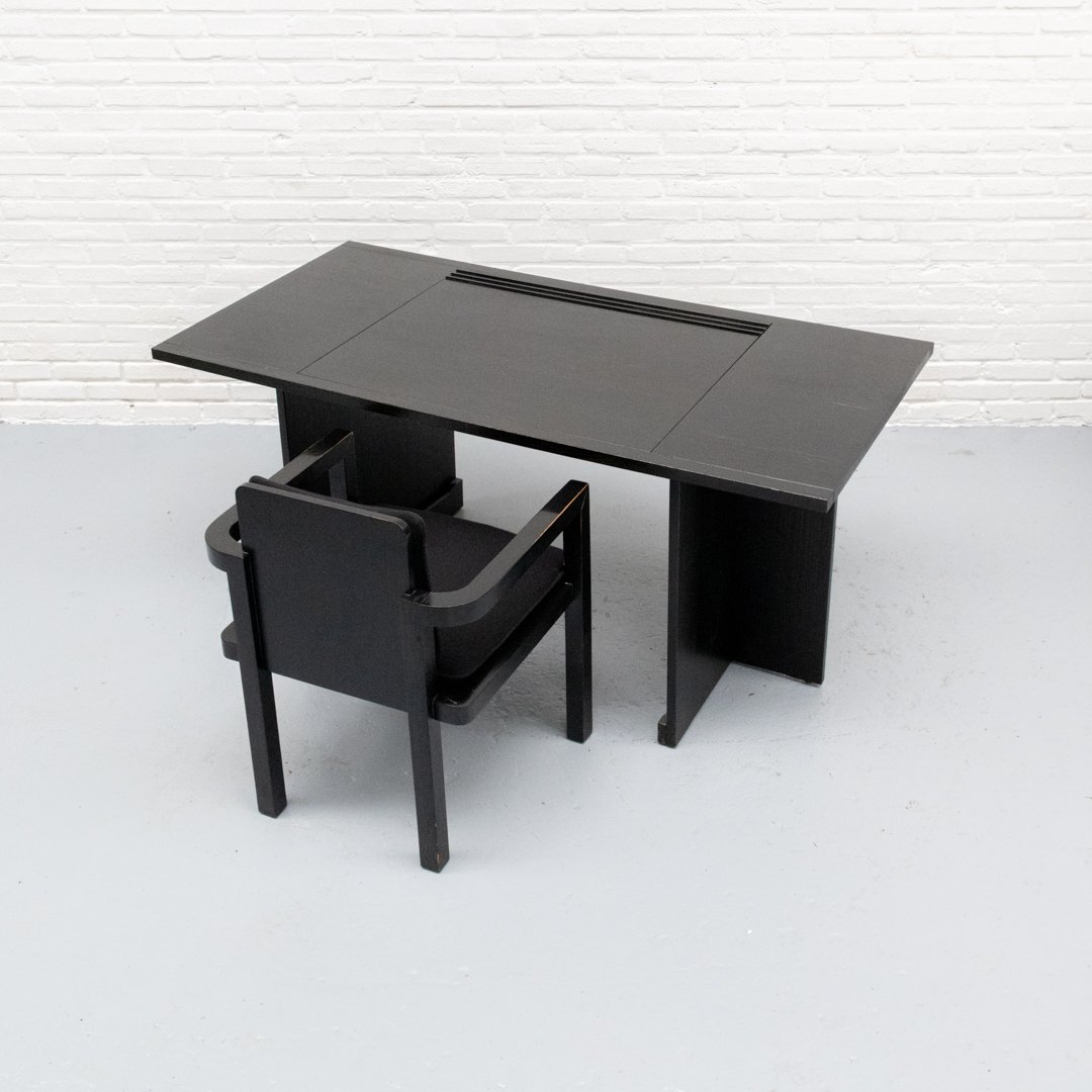 Fagus Chair and Desk attributed to Walter Gropius 1970s, Set of 2 for ...