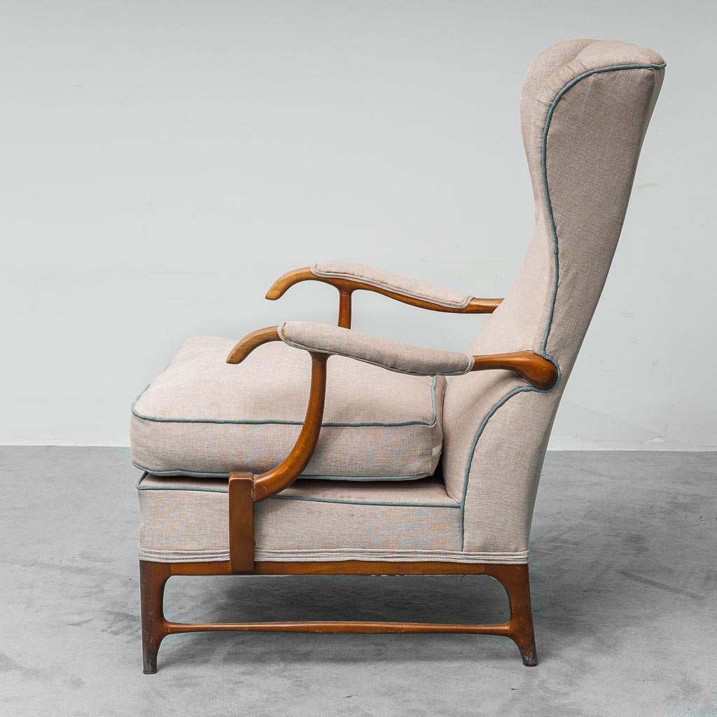 Vintage Lounge Chair by Paolo Buffa, 1950s for sale at Pamono