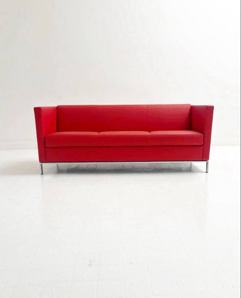 Vintage Red 3-Seater Sofa from Walter Knoll / Wilhelm Knoll for sale at ...