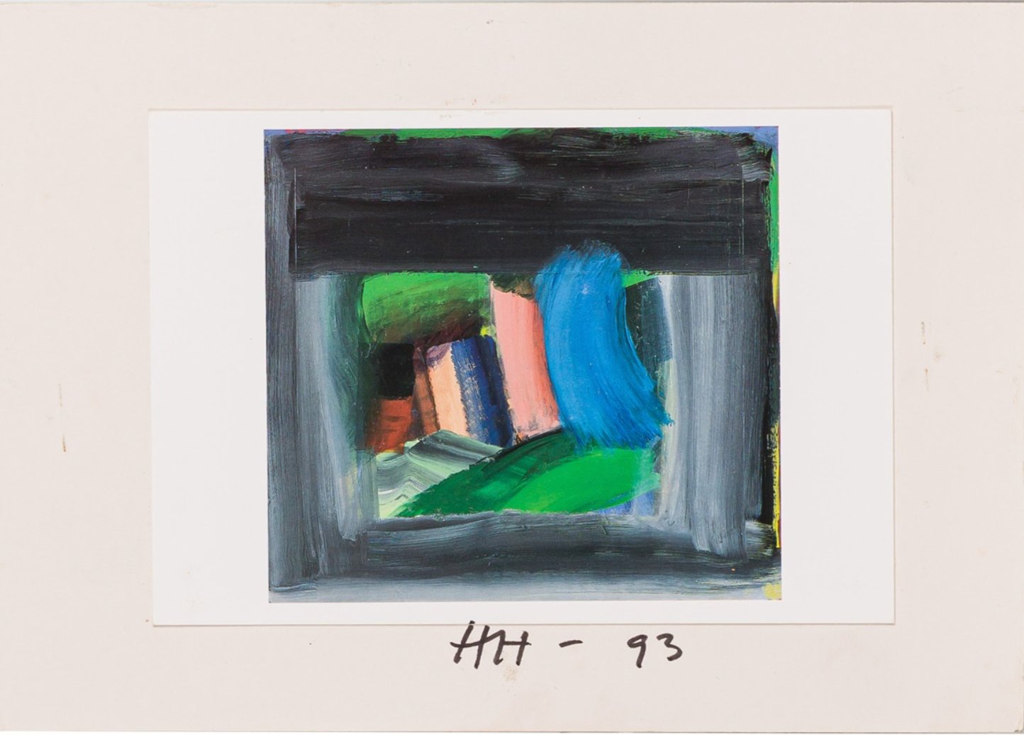 Howard Hodgkin, Rain, 1980s, Oil on Paper for sale at Pamono