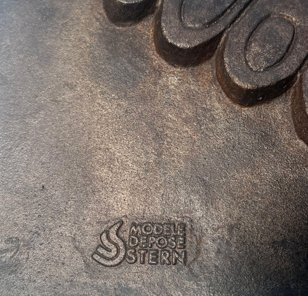 Modernist Cast Iron Fireplace Owl Backplate by Lucas for Fondeur Stern ...