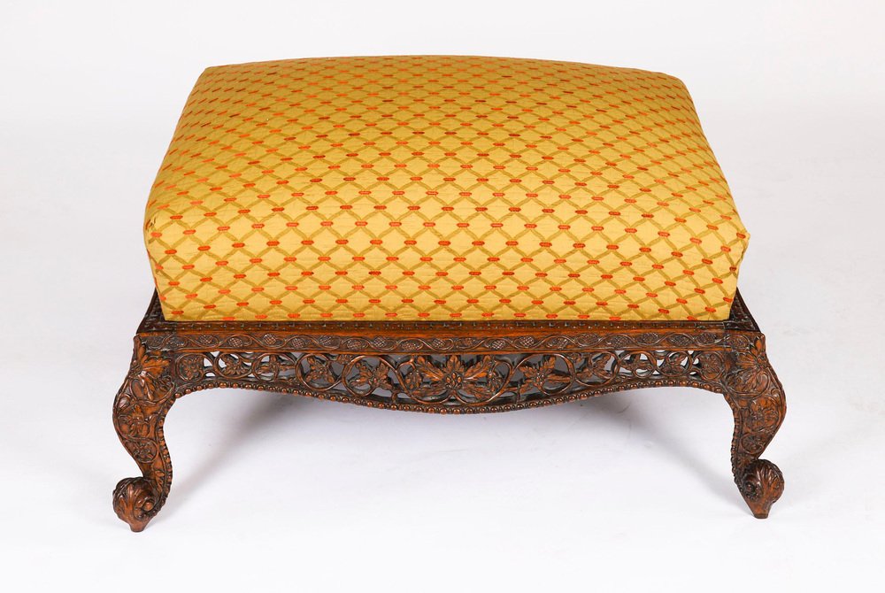 Large Antique 19th Century Anglo-Indian Ottoman for sale at Pamono