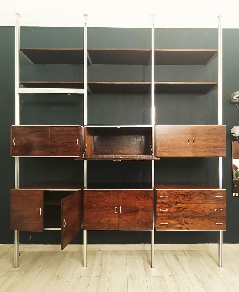 Vintage Italian CSS Wall Unit by George Nelson for Herman Miller, 1960s ...