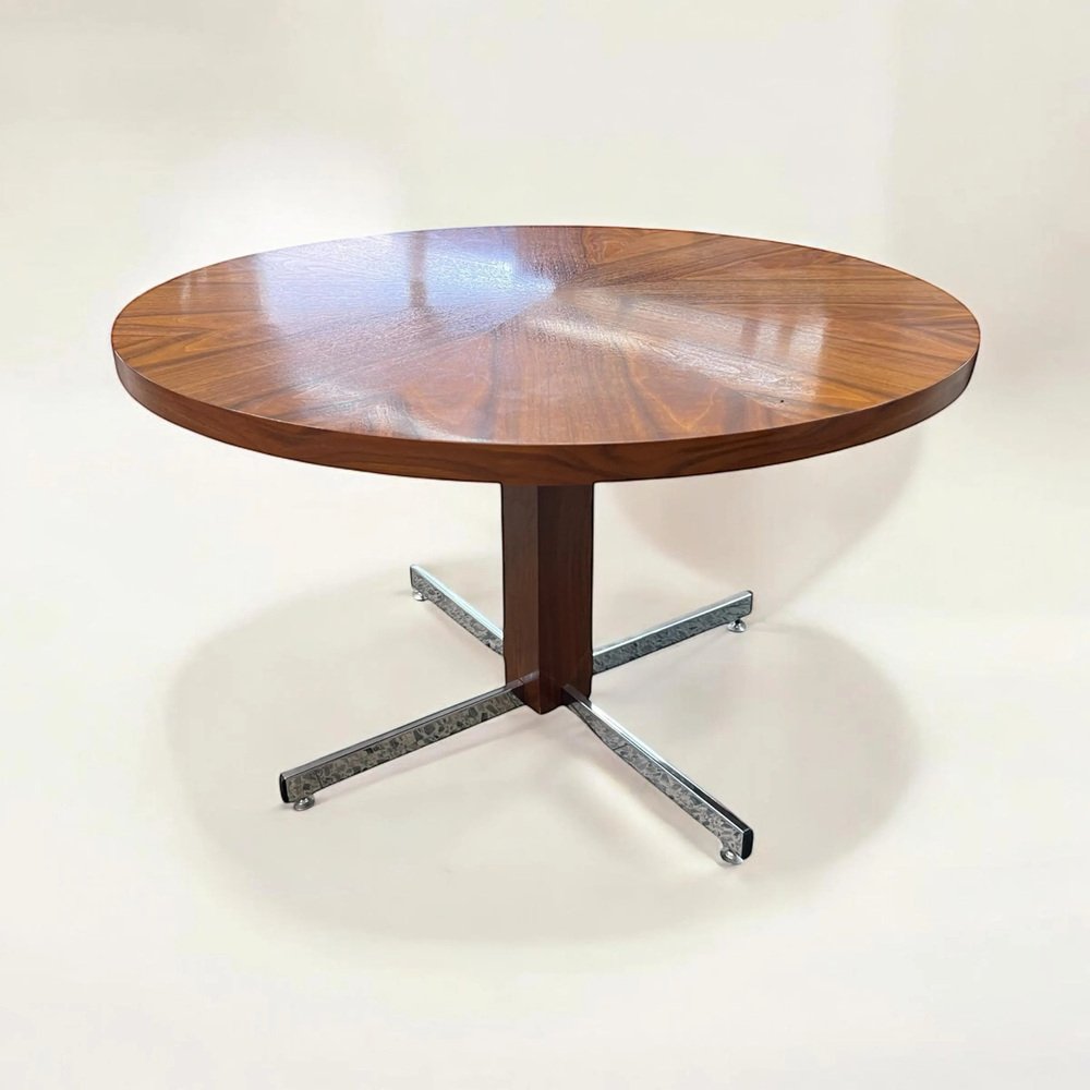 Mid-Century Modern Space Age Coffee Table in Veneered Wood, 1970s for ...
