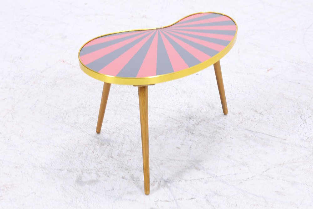 Vintage Kidney-Shaped Table with Pattern, 1960s for sale at Pamono