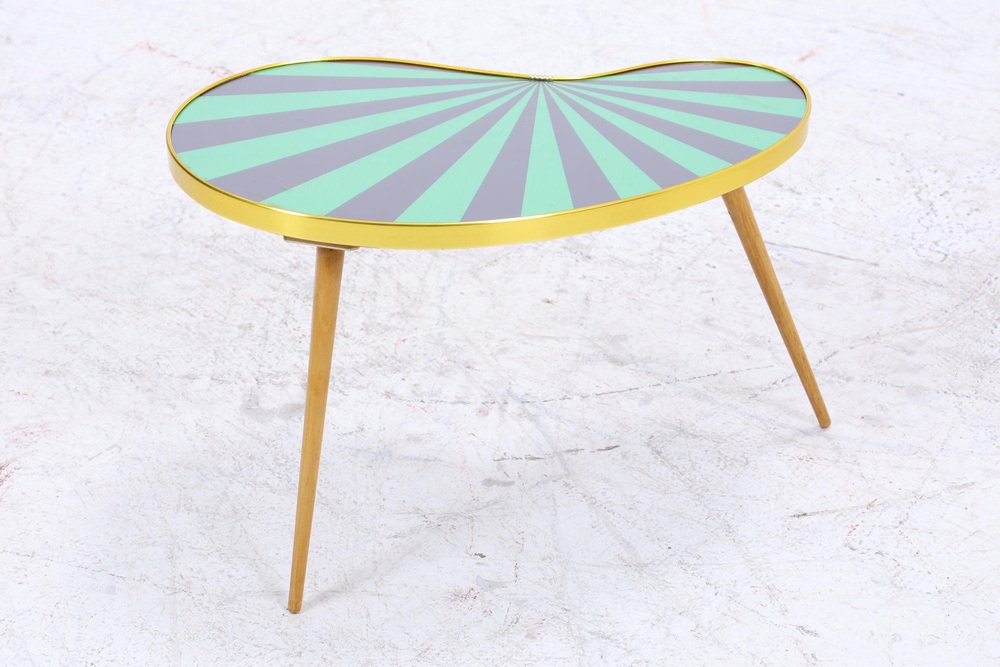 Mid-Century Kidney-Shaped Black and Green Plant Stand, 1960s for sale ...