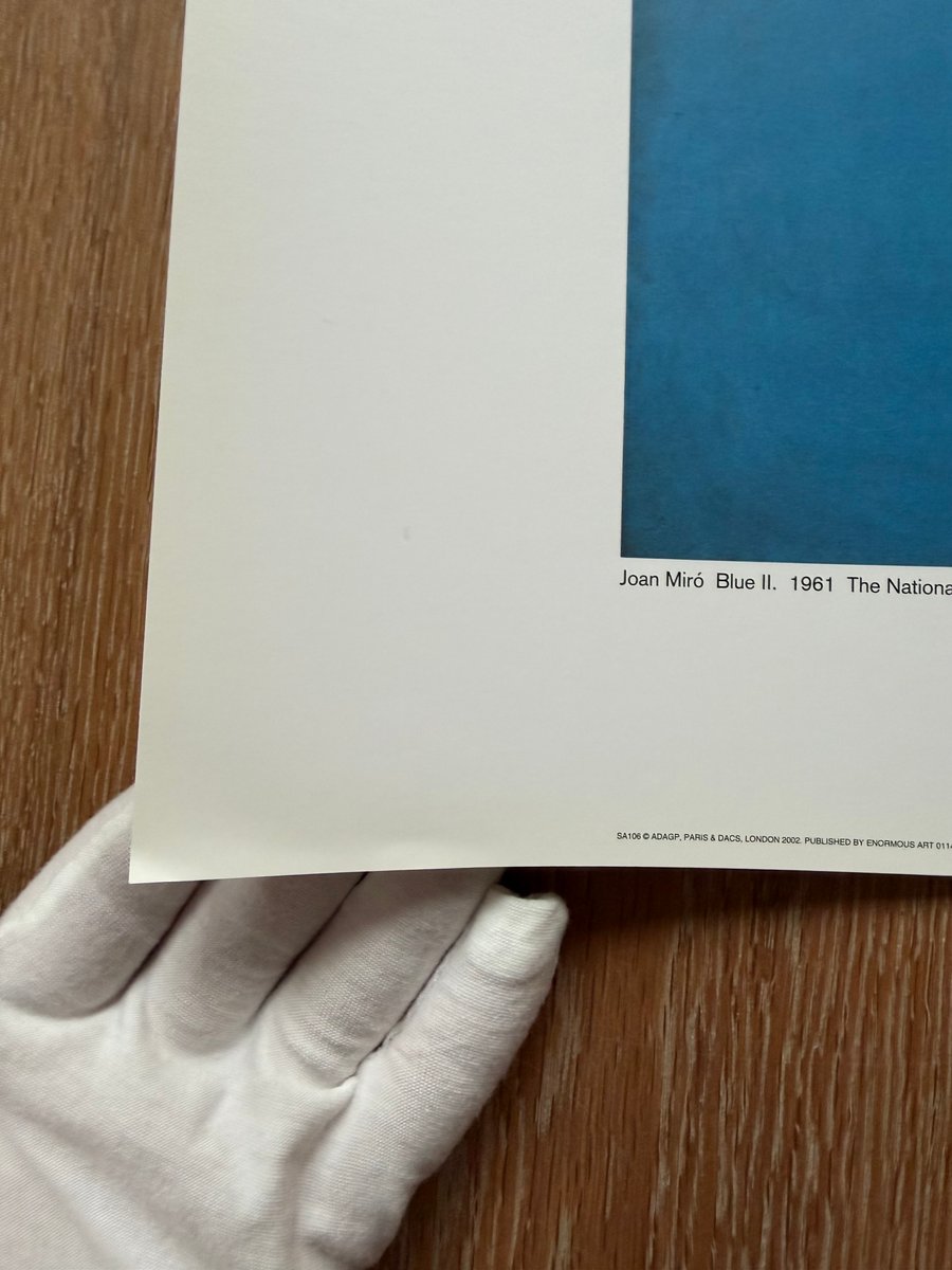 Joan Mirò, Blu II, 1961, Carta in vendita su Pamono