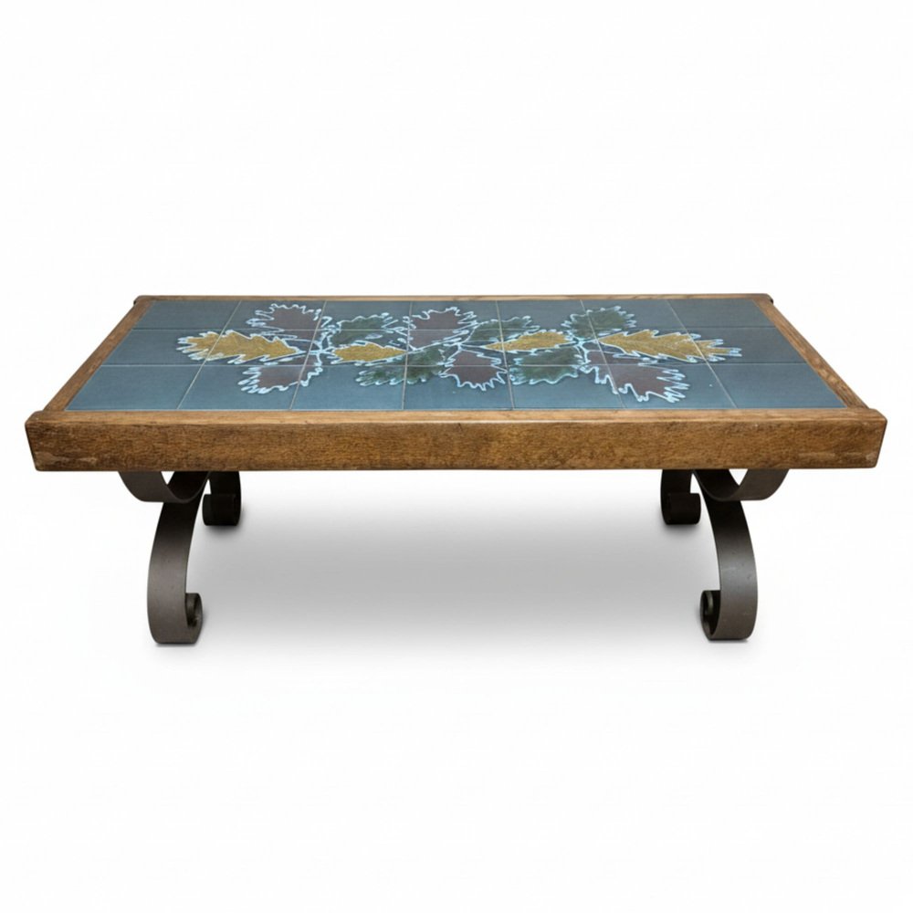 Vintage Tile-Top Coffee Table, 1970s for sale at Pamono
