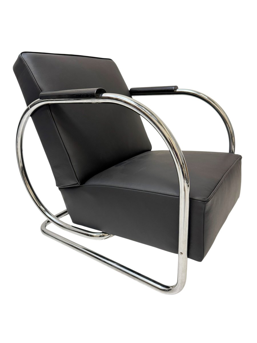 Fauteuil Bauhaus Art Déco en Acier Tubulaire par Frits Kuyken, 1936 en vente sur Pamono